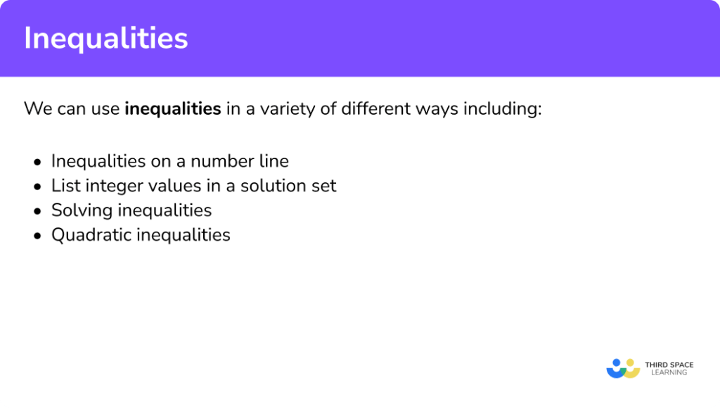 Inequalities - GCSE Maths - Steps, Examples & Worksheet