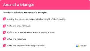 Area Of A Triangle - GCSE Maths - Steps, Examples & Worksheet