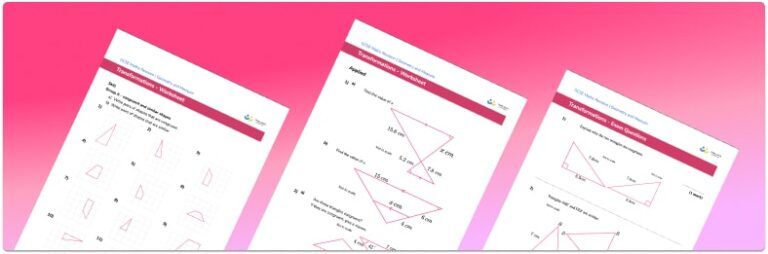 Transformations Gcse Maths Steps Examples And Worksheet