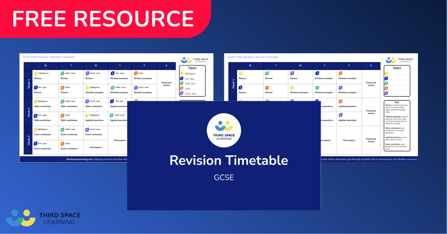 [FREE] Editable GCSE Revision Timetable