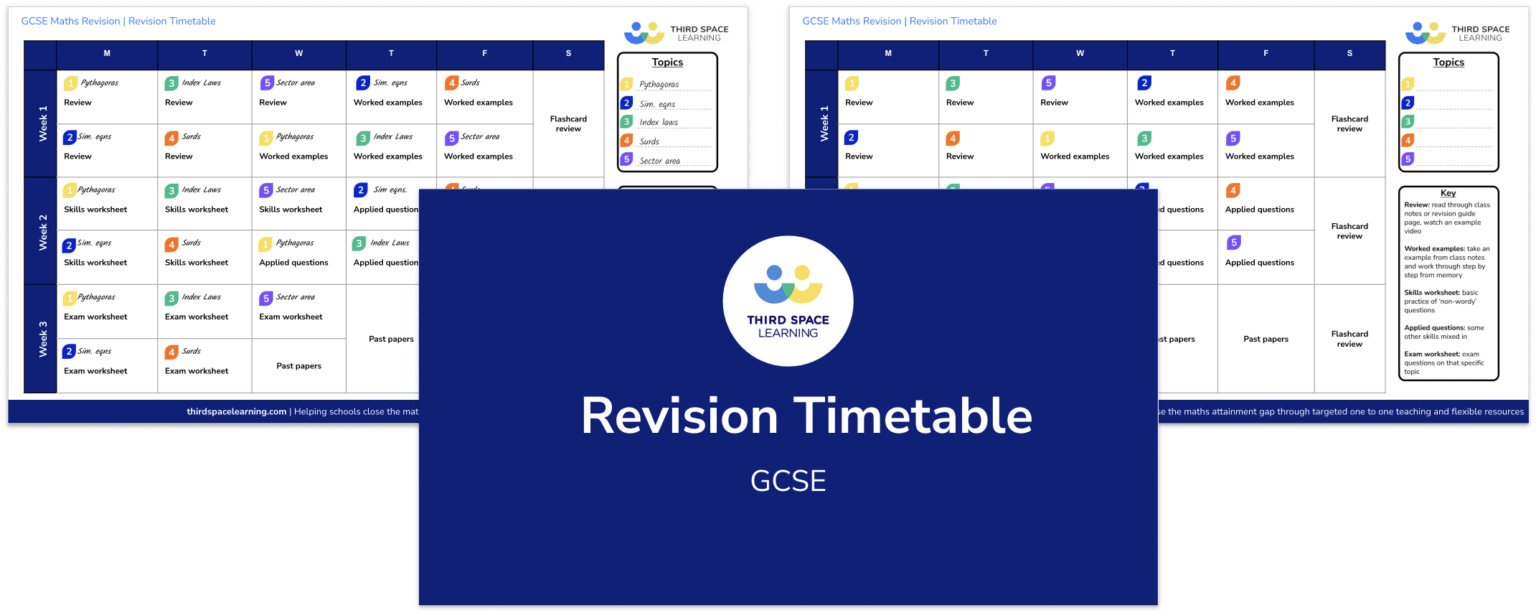[FREE] Editable GCSE Revision Timetable