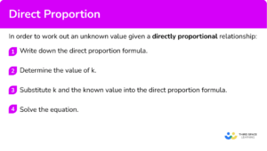 Direct Proportion - GCSE Maths - Steps, Examples & Worksheet
