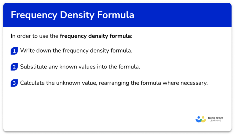 Frequency Density Formula - GCSE Maths - Steps & Examples