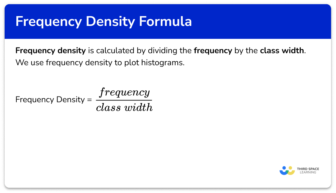 Frequency Density Formula GCSE Maths Steps Examples