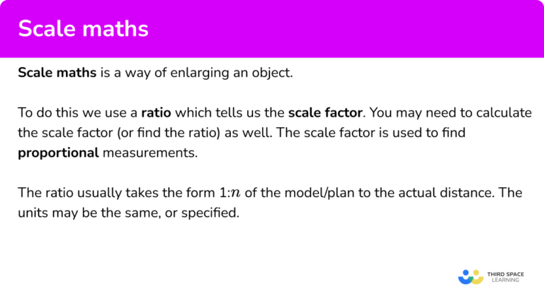 Scale Maths - GCSE Maths - Steps, Examples & Worksheet