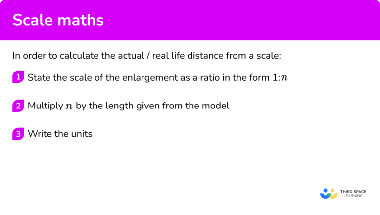 Scale Maths - GCSE Maths - Steps, Examples & Worksheet