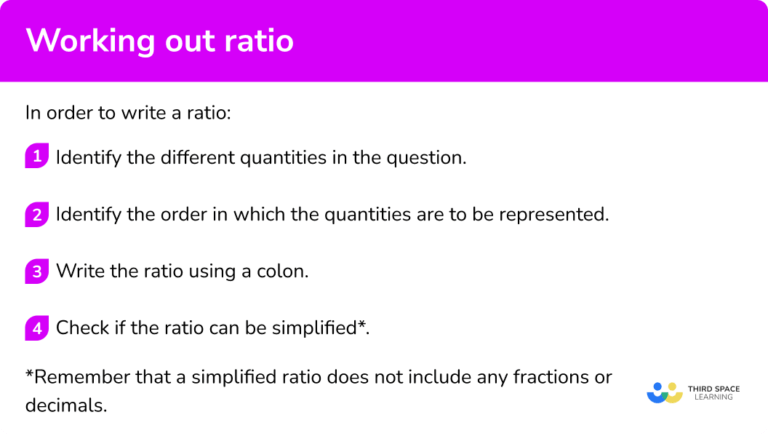 Working Out Ratio GCSE Maths Steps Examples Worksheet