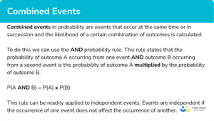 Combined Events Probability - GCSE Maths - Steps & Examples