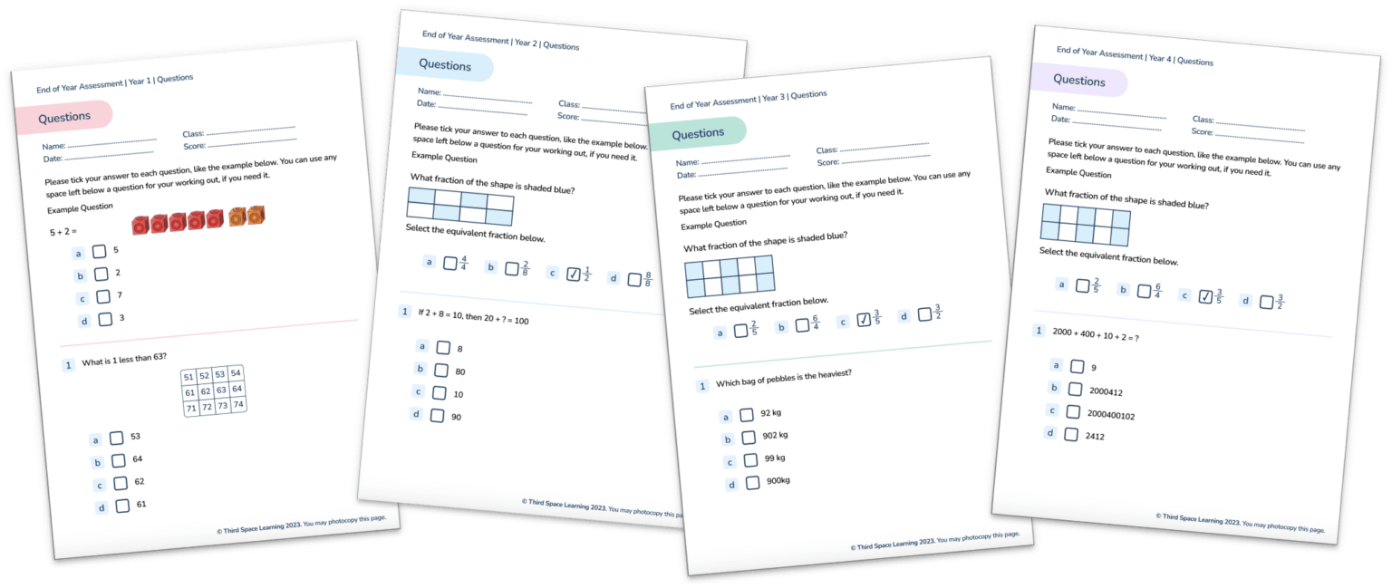 [FREE] End of Year Diagnostic Assessment Pack