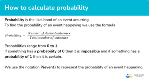 How To Calculate Probability - GCSE Maths - Steps and Examples