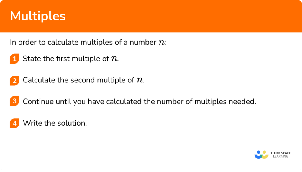 Multiples - GCSE Maths - Steps, Examples & Worksheet Multiples - GCSE Maths - Steps, Examples & Worksheet