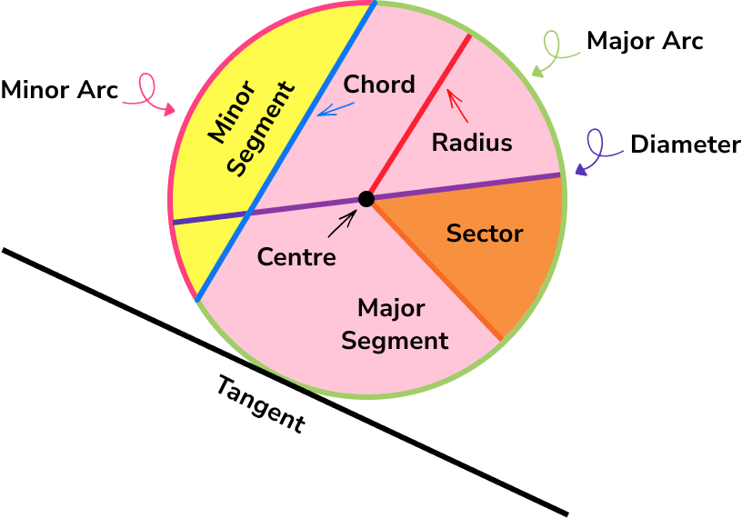 Labelling Parts Of A Circle Edu iTugas