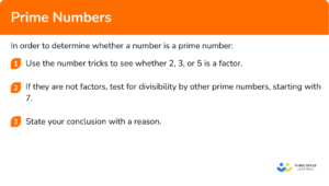 Prime Numbers - GCSE Maths - Steps, Examples & Worksheet