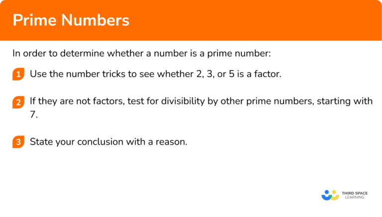 Prime Numbers - GCSE Maths - Steps, Examples & Worksheet