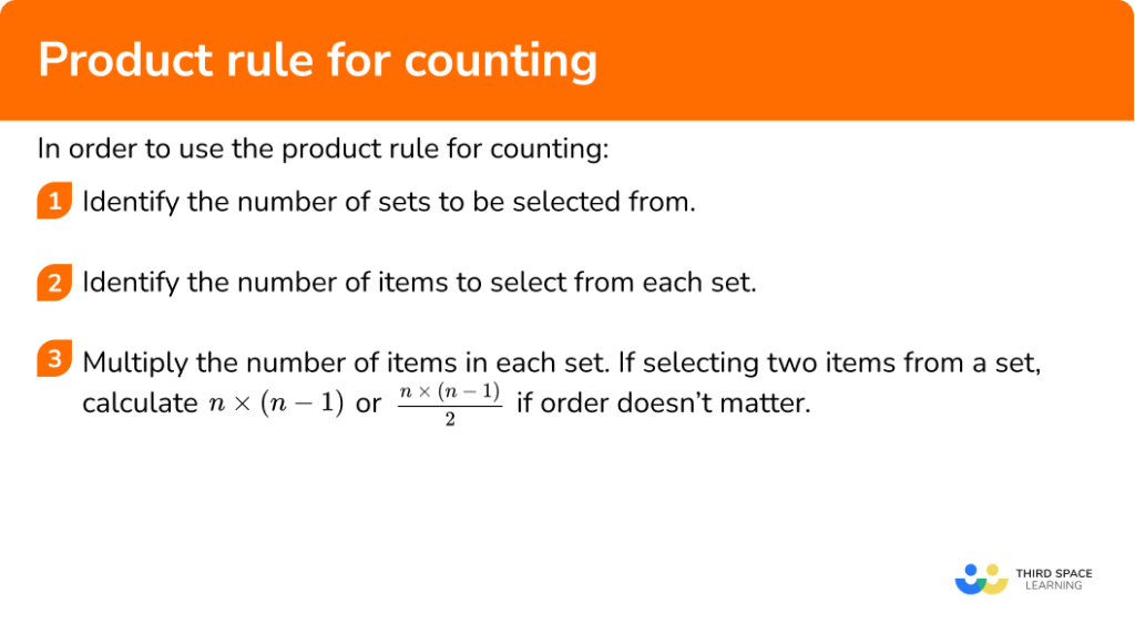 Product Rule For Counting Gcse Maths Steps Examples And Worksheet