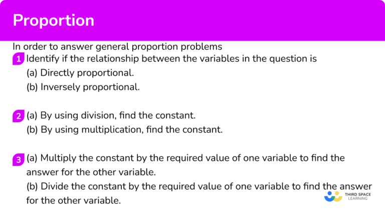 Proportion - GCSE Maths - Steps, Examples & Worksheet