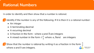 Rational Numbers - GCSE Maths - Steps, Examples & Worksheet