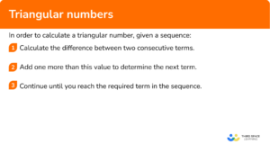 Triangular Numbers - GCSE Maths - Steps, Examples & Worksheet