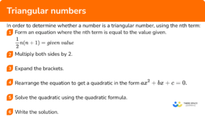 Triangular Numbers - GCSE Maths - Steps, Examples & Worksheet