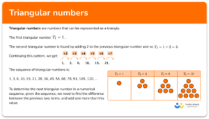 Triangular Numbers - GCSE Maths - Steps, Examples & Worksheet