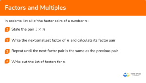 Factors And Multiples - GCSE Maths - Steps & Examples