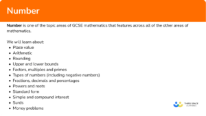 Number - Maths GCSE - Steps, Examples & Worksheet