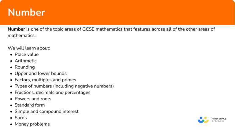 Number - Maths GCSE - Steps, Examples & Worksheet
