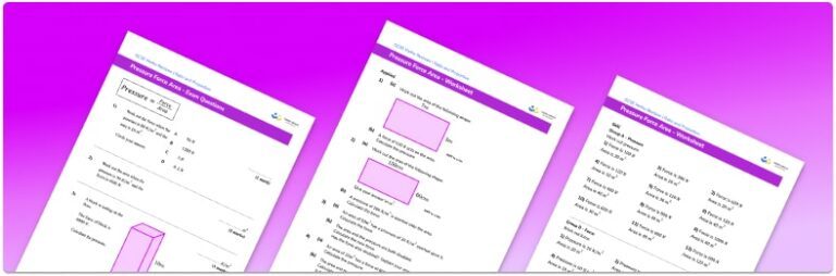 Pressure Force Area - GCSE Maths - Steps& Examples