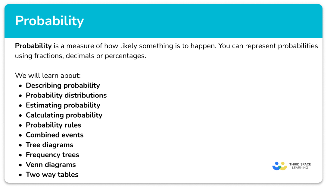 Probability Maths GCSE Steps Examples Worksheet