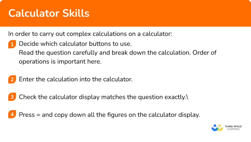 Calculator Skills - GCSE Maths - Steps, Examples & Worksheet Calculator Skills - GCSE Maths - Steps, Examples & Worksheet