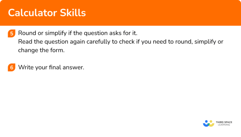 Calculator Skills - GCSE Maths - Steps, Examples & Worksheet