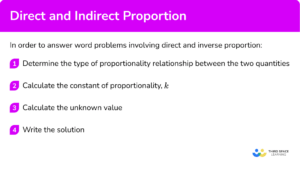 Direct And Indirect Proportion- GCSE Maths - Steps & Examples