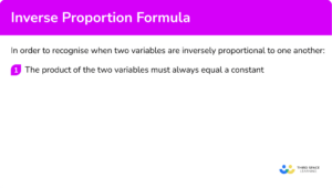 Inverse Proportion Formula - GCSE Maths - Steps & Examples