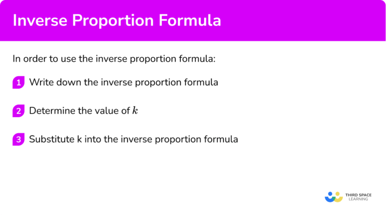 Inverse Proportion Formula - GCSE Maths - Steps & Examples