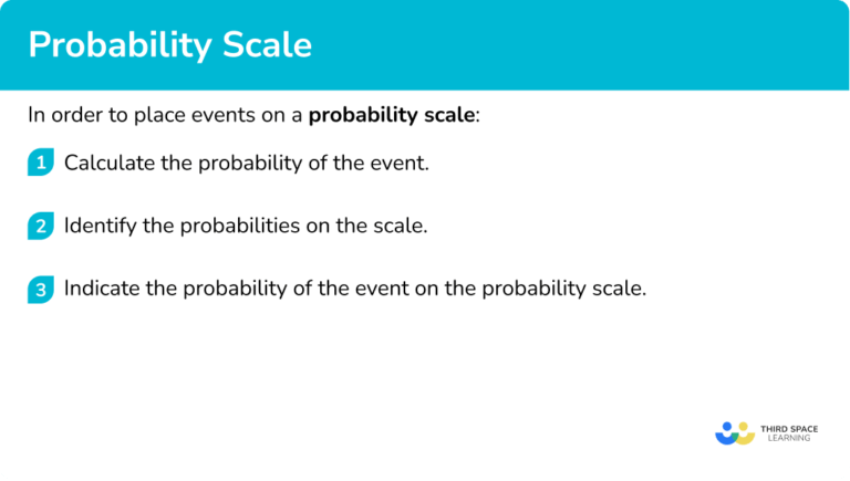 Probability Scale - GCSE Maths - Steps, Examples & Worksheet