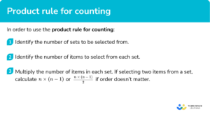 Product Rule For Counting - GCSE Maths - Steps, Examples & Worksheet
