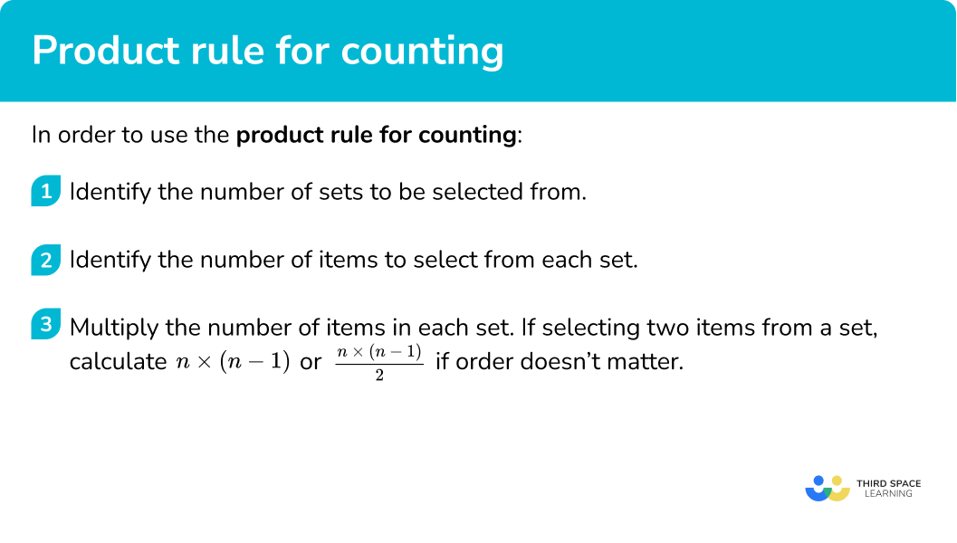 Product Rule For Counting GCSE Maths Steps Examples Worksheet