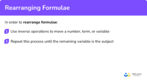 Rearranging Formulae - GCSE Maths - Steps & Examples
