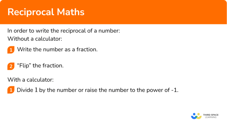 Reciprocal Maths - GCSE Maths - Steps, Examples & Worksheet