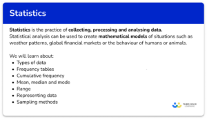 Statistics - Maths GCSE - Steps, Examples & Worksheet