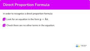 Direct Proportion Formula - GCSE Maths - Steps & Examples