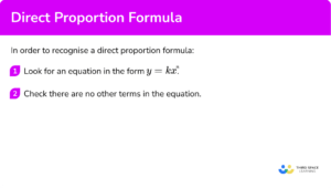 Direct Proportion Formula - GCSE Maths - Steps & Examples