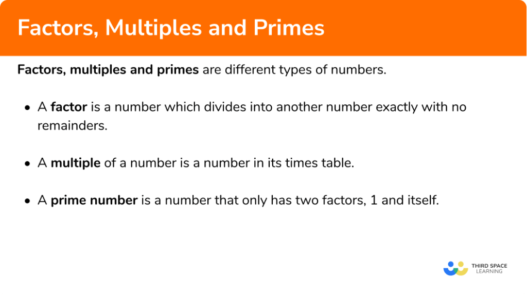 Factors, Multiples And Primes - GCSE Maths - Steps & Examples