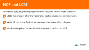 HCF And LCM - GCSE Maths - Steps, Examples & Worksheet