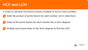HCF And LCM - GCSE Maths - Steps, Examples & Worksheet