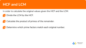 HCF And LCM - GCSE Maths - Steps, Examples & Worksheet