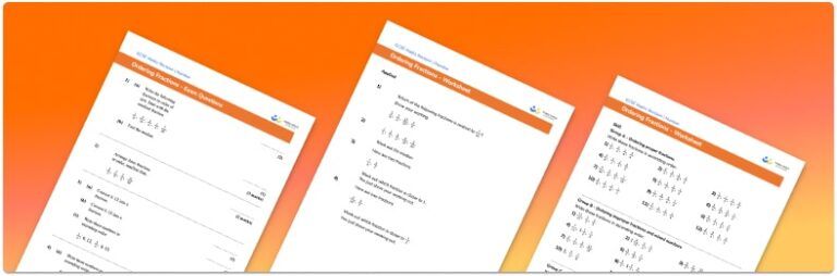 Ordering Fractions Worksheet - GCSE Maths [FREE] - Third Space Learning