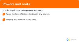 Powers And Roots - GCSE Maths - Steps, Examples & Worksheet