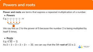 Powers And Roots - GCSE Maths - Steps, Examples & Worksheet