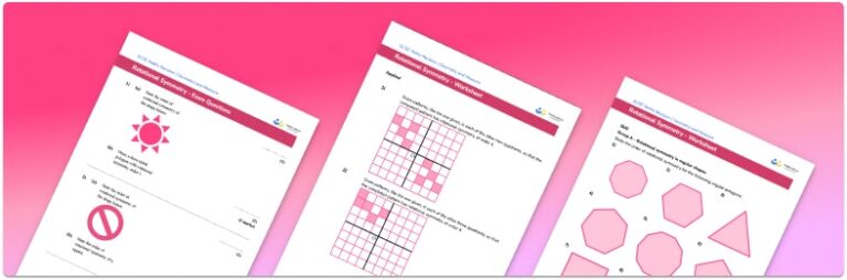 Rotational Symmetry Worksheet - GCSE Maths [FREE] - Third Space Learning